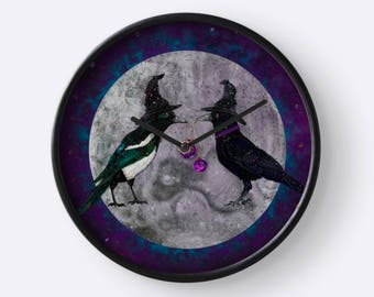 Raven Clock - Etsy