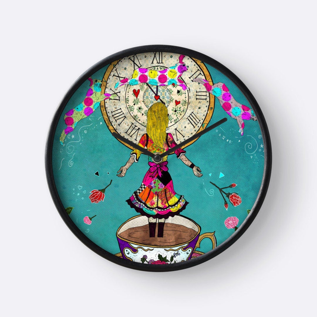 ALICE'S DREAM, Alice in Wonderland Clock - Etsy