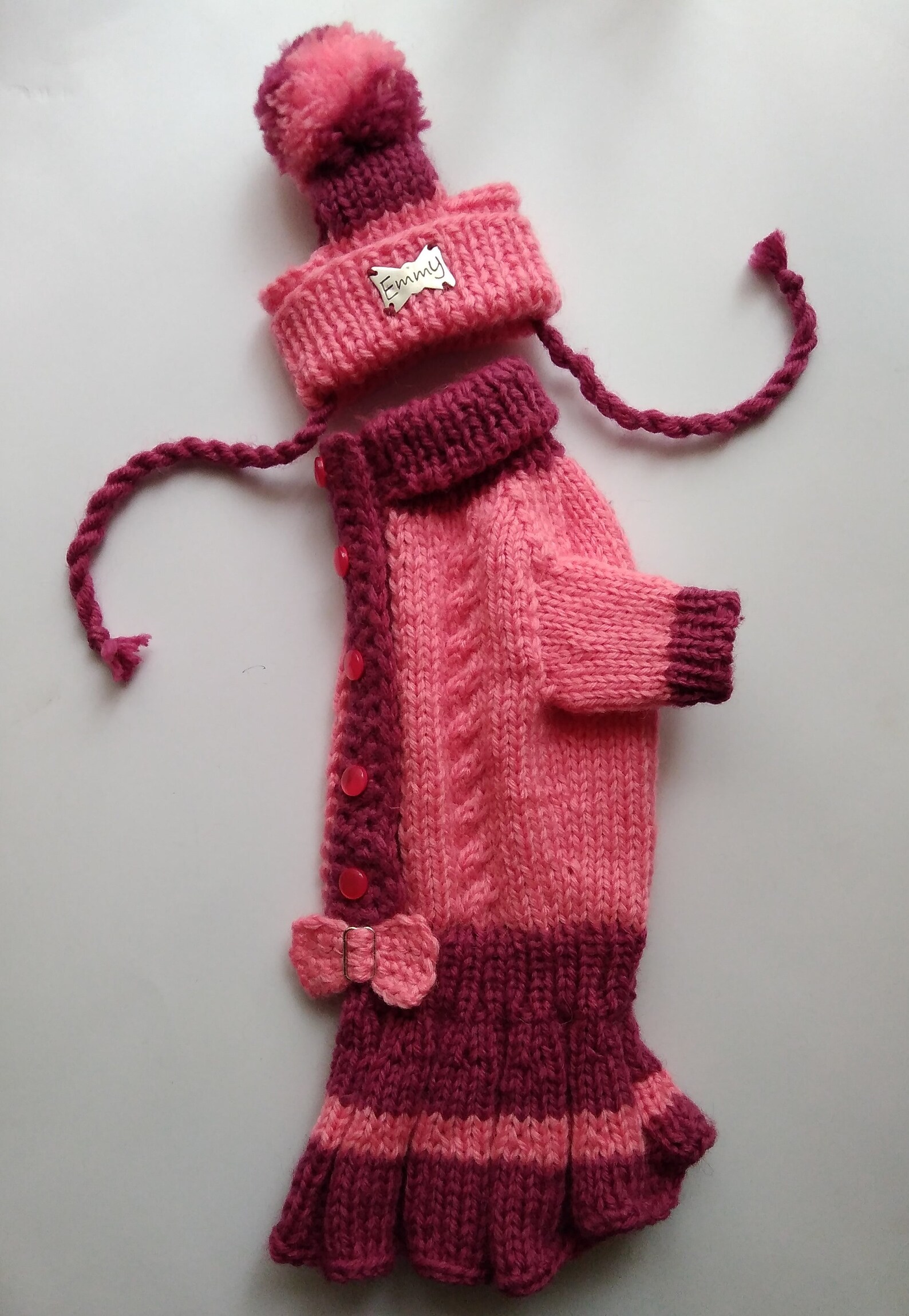 Handmade Dog Clothes Knitted Dress for Dogs Knitting Dog Set - Etsy