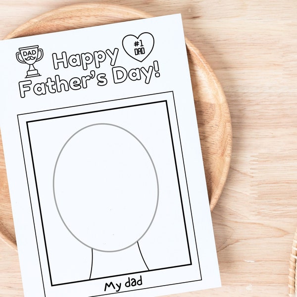 Funny Diy Father's Day Card From Kids | Fill In - Etsy