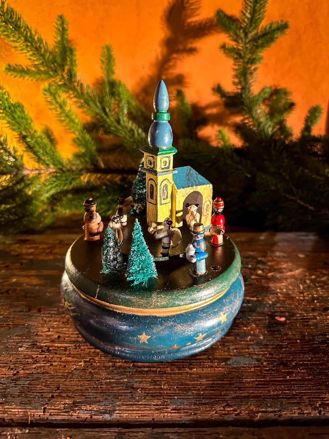 Vintage Christmas Nativity Musical Carousel - Etsy UK