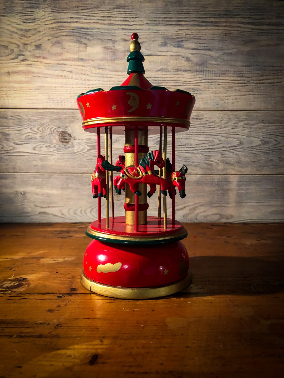 Vintage Christmas Pyramid Nativity Tiered Wooden Carousel - Etsy