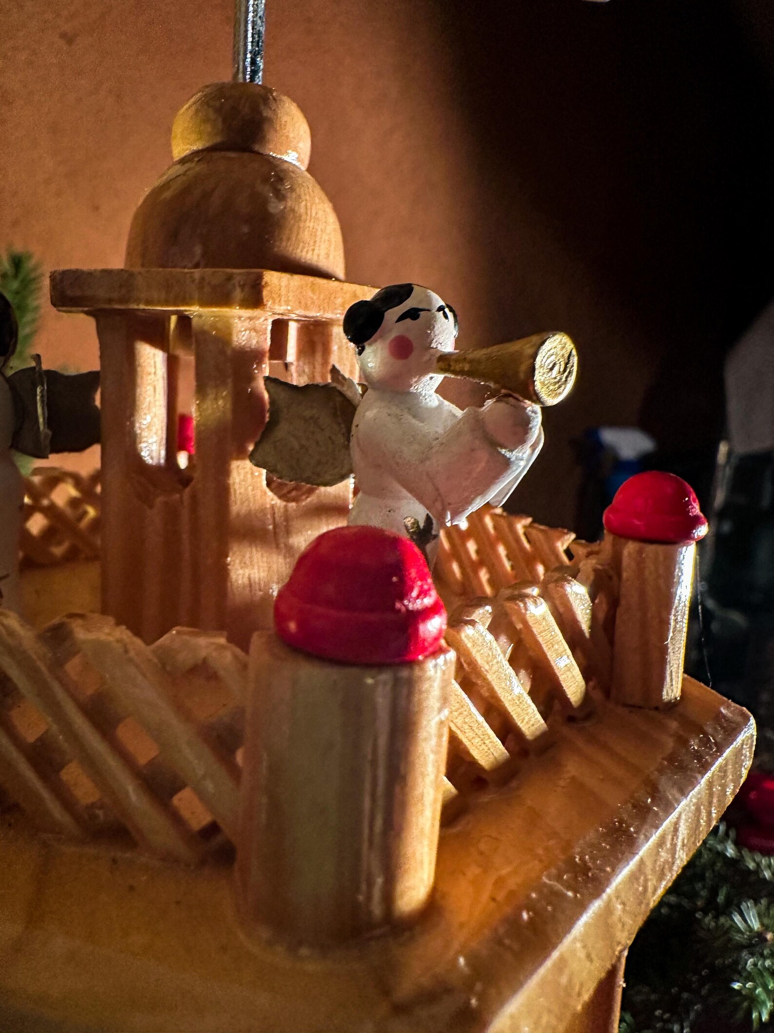 Vintage Christmas Pyramid Nativity Tiered Wooden Carousel - Etsy