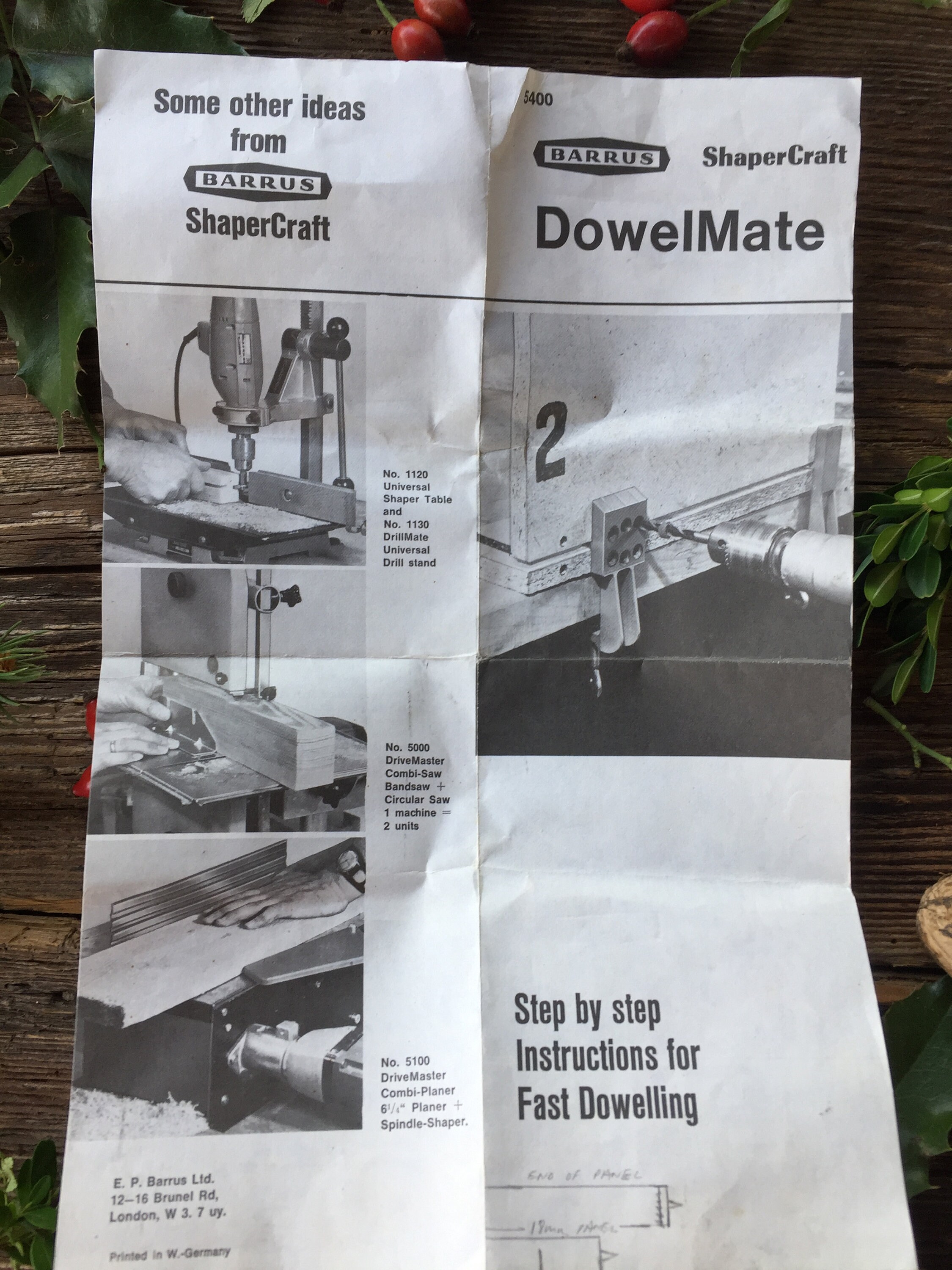 A Dowel Mate Dowel Jointing Device Made in West Germany - Etsy UK