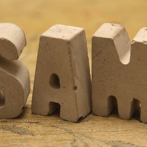 Concrete Letters Concrete Alphabet Lovers Initials | Etsy