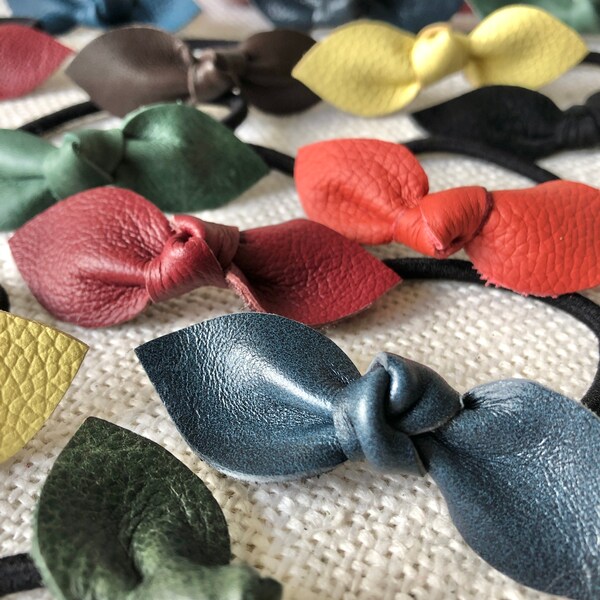 Leather Bow - Etsy