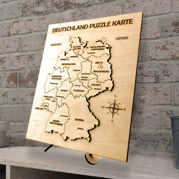 German Puzzle - Etsy
