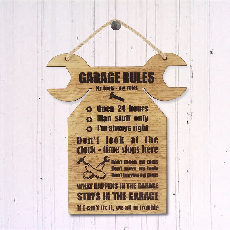 Humorous Garage Sign - Etsy