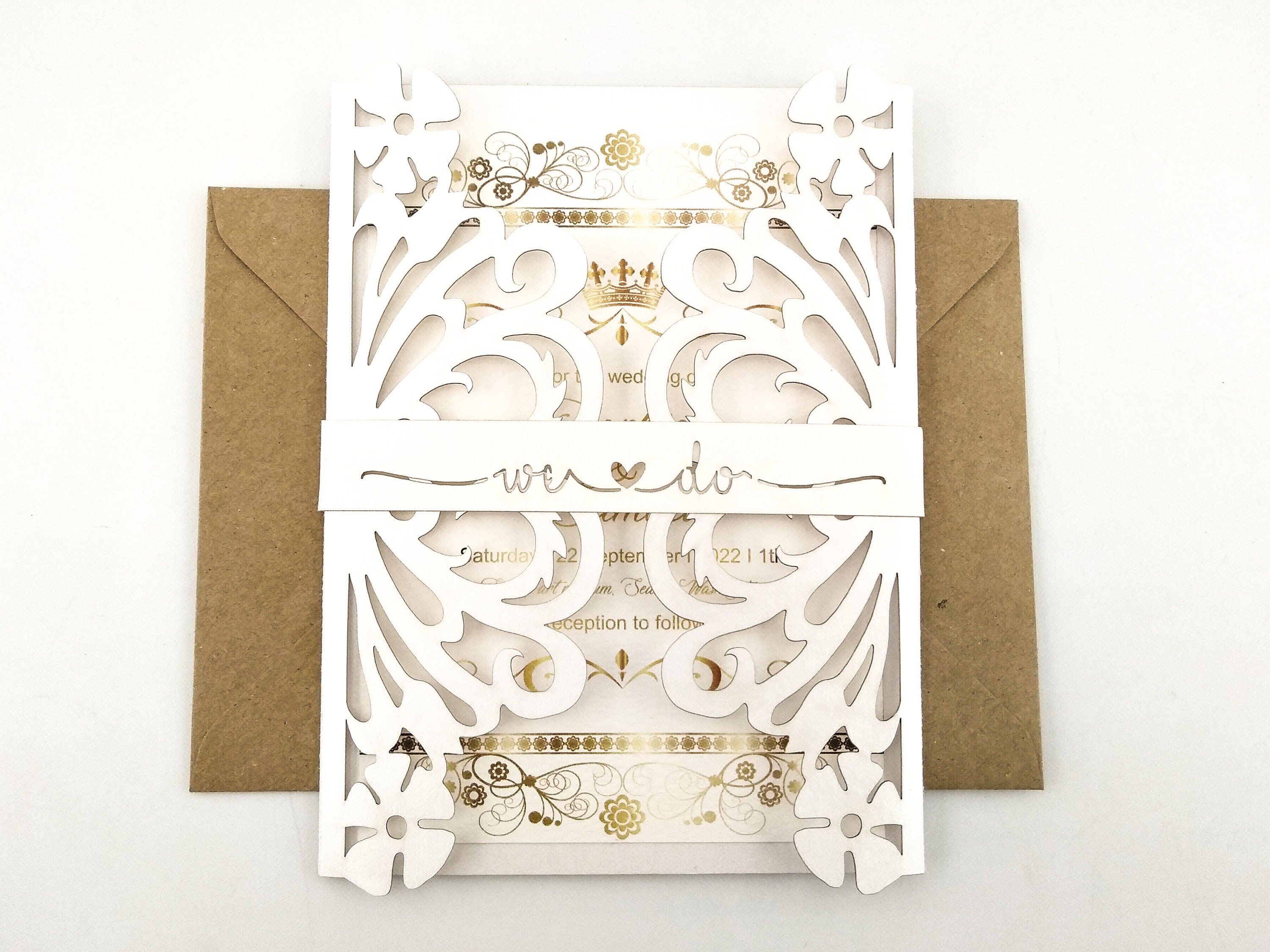 Elegant Wedding Invitation Custom Invitation Personalized | Etsy