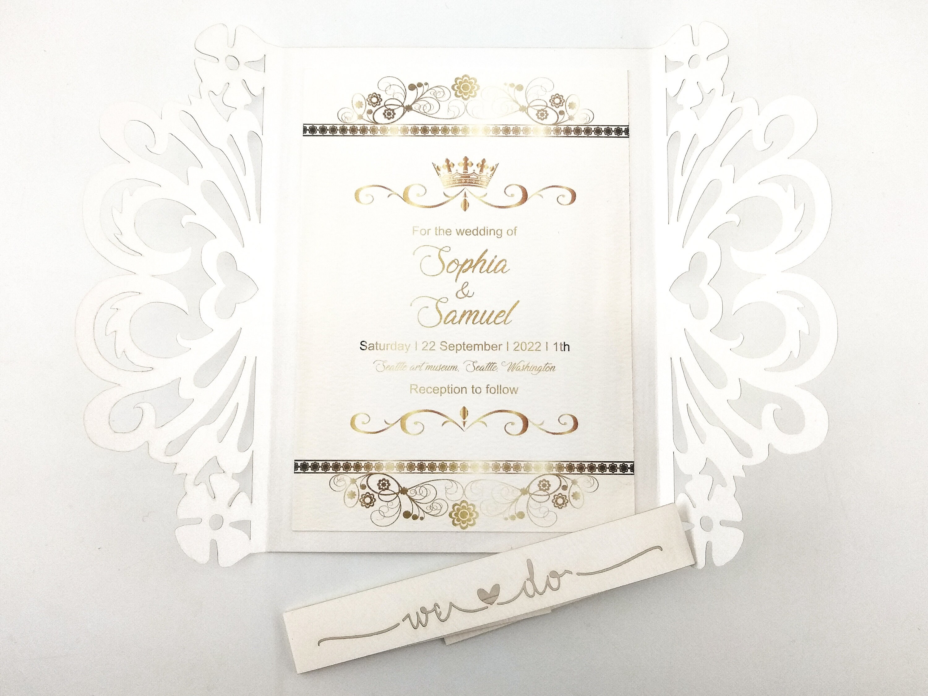 Elegant Wedding Invitation Custom Invitation Personalized | Etsy