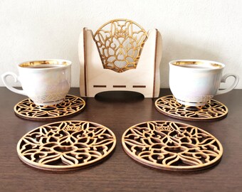 Laser Cut Cup Holder - Etsy UK