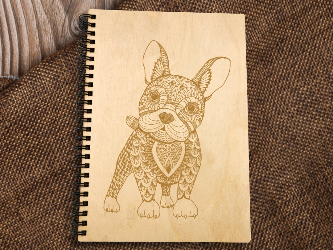 Custom Wooden Notebook Animal Ornaments Engraved Journal - Etsy