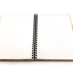 Engraved Custom Name Notebook Wooden Personalized Spiral A5 - Etsy