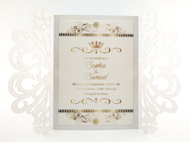 Elegant Wedding Invitation Custom Invitation Personalized - Etsy