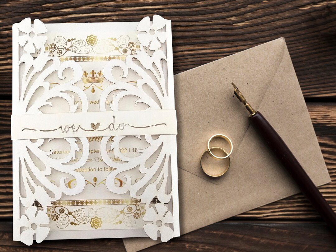 Elegant Wedding Invitation Custom Invitation Personalized - Etsy