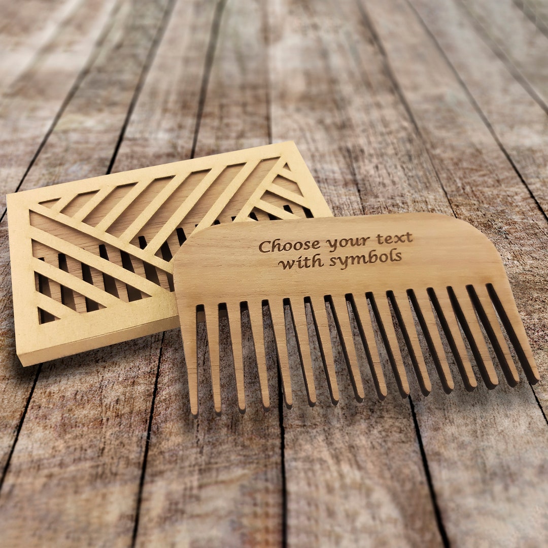 Custom Wood Engraved Comb, Small Hair Comb for Women, Men Beard Comb ...