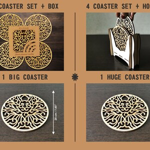 Floral Coasters Gift for Wedding Laser Cut Flower Coaster of - Etsy