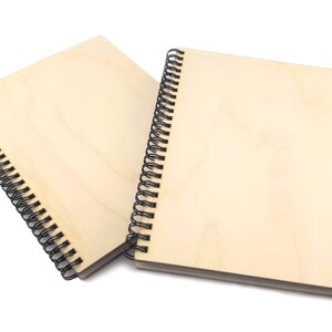 Engraved Custom Name Notebook Wooden Personalized Spiral A5 - Etsy