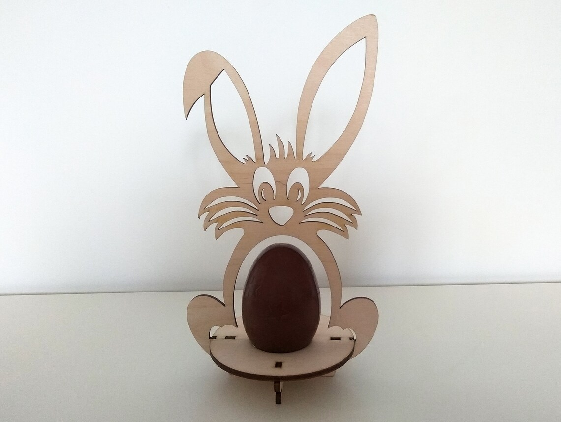 Easter Bunny Egg Holder With Name Custom Easter Egg Stand | Etsy
