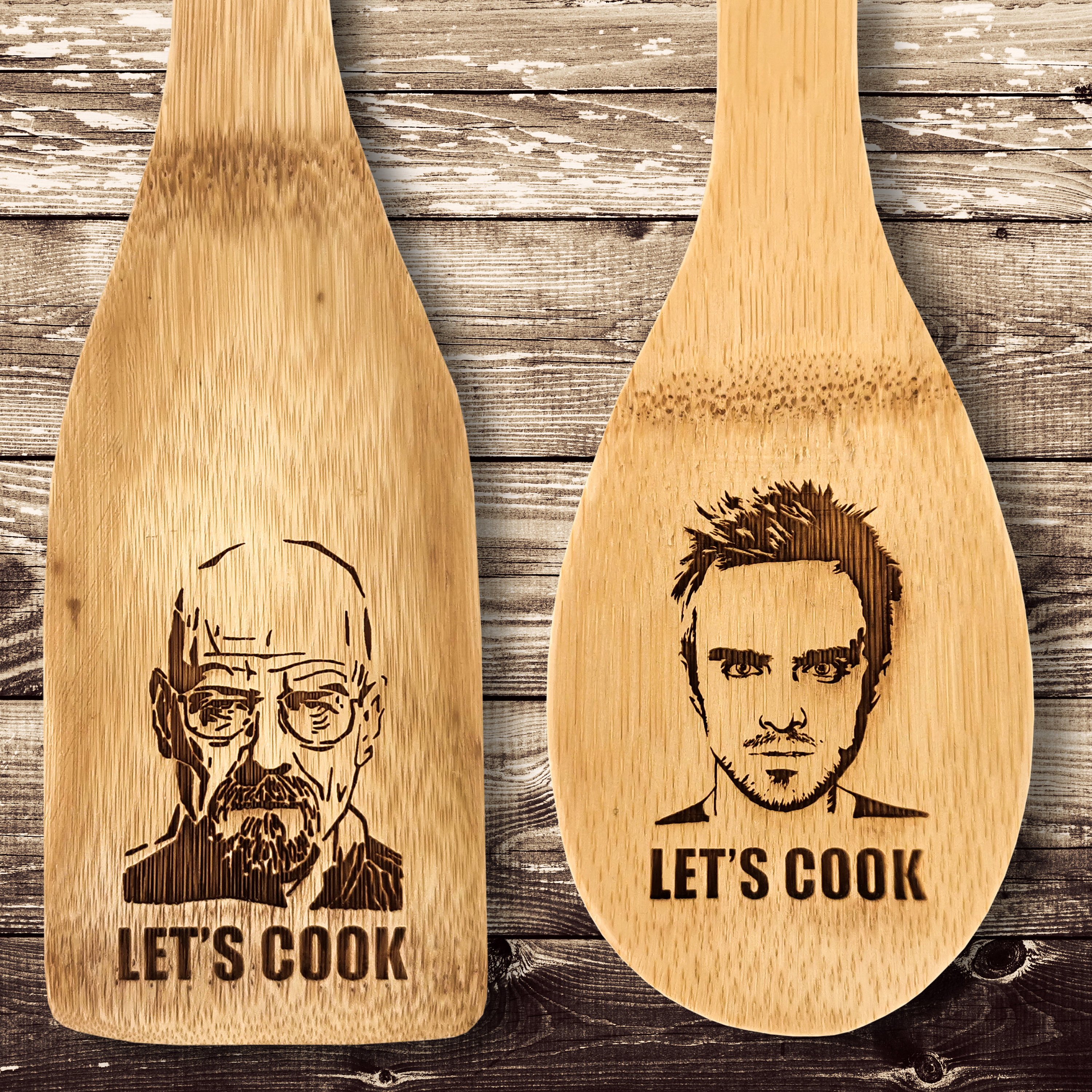 Breaking Bad Kitchen Utensils, Walter White Engraved Spatula and Jesse ...