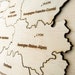 France Map Wooden Puzzle Engraved Country, French Educational Game Toy ...