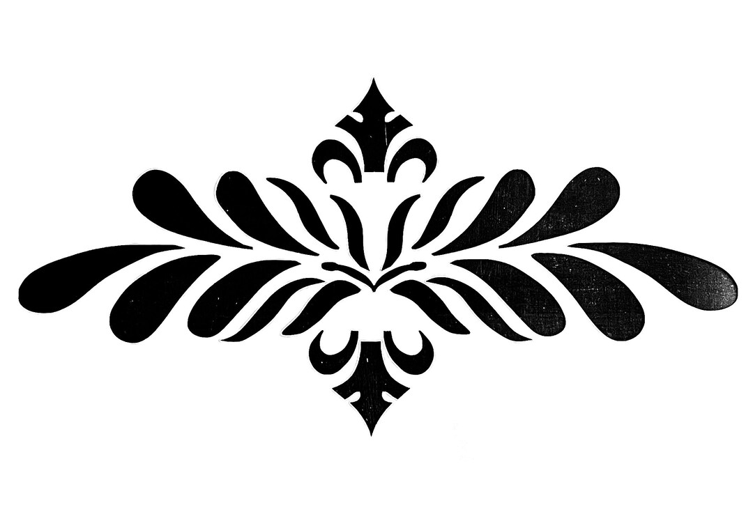 Fleur De Lys French Scrolls Stencil, for Walls, Furniture and Crafts ...