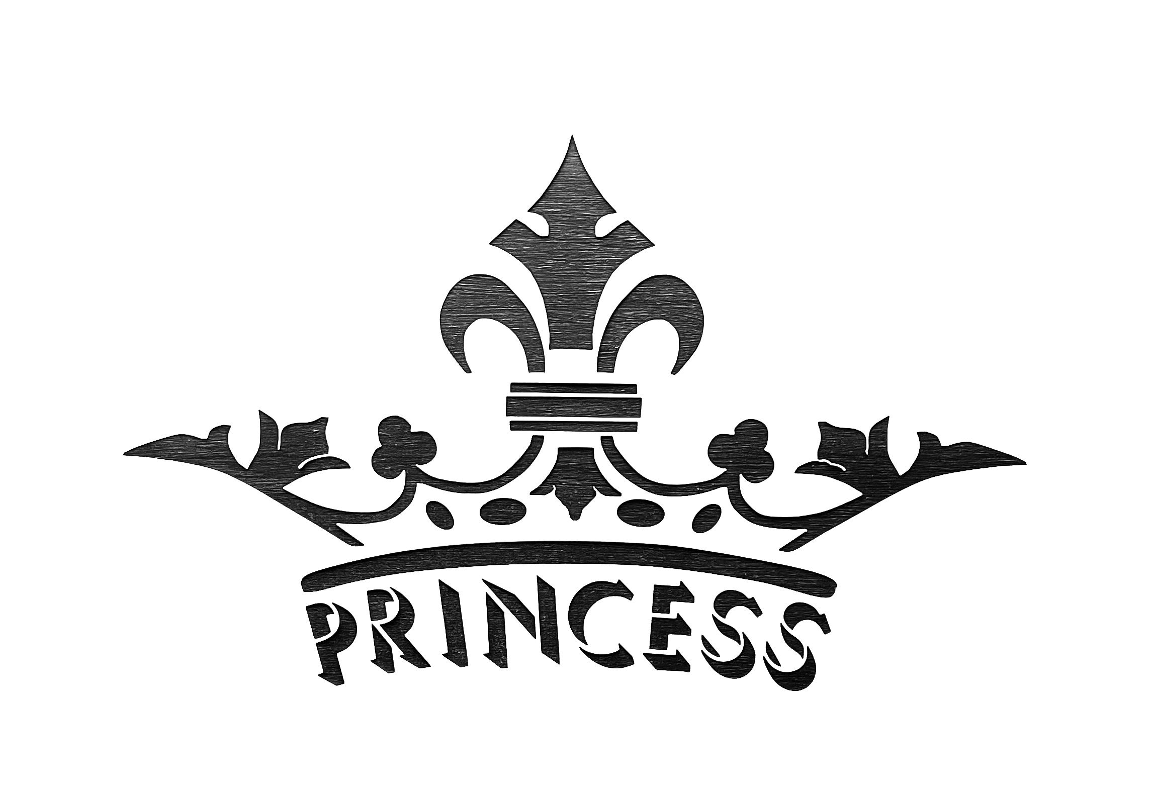 Princess and Crown Stencil A4 Size Film Image Size 230mm X - Etsy UK
