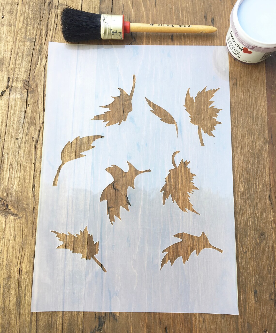 Autumn Leaf Stencil Assorted Designs Re-usable Average Leaf | Etsy