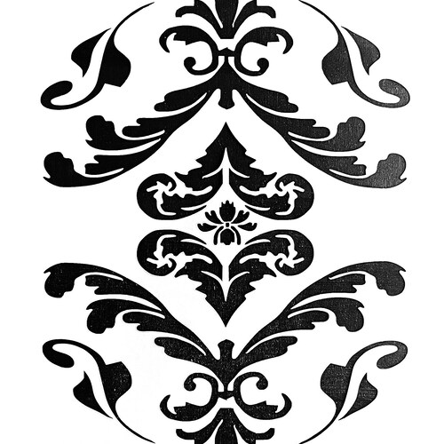 French Scrolls Stencil for Walls Furniture or Craft Use A4 - Etsy