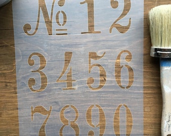 Numbers Stencil | Etsy