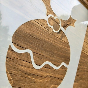 Christmas Pudding Stencil Decal, Re-usable, Image Height 200mm X 141mm ...