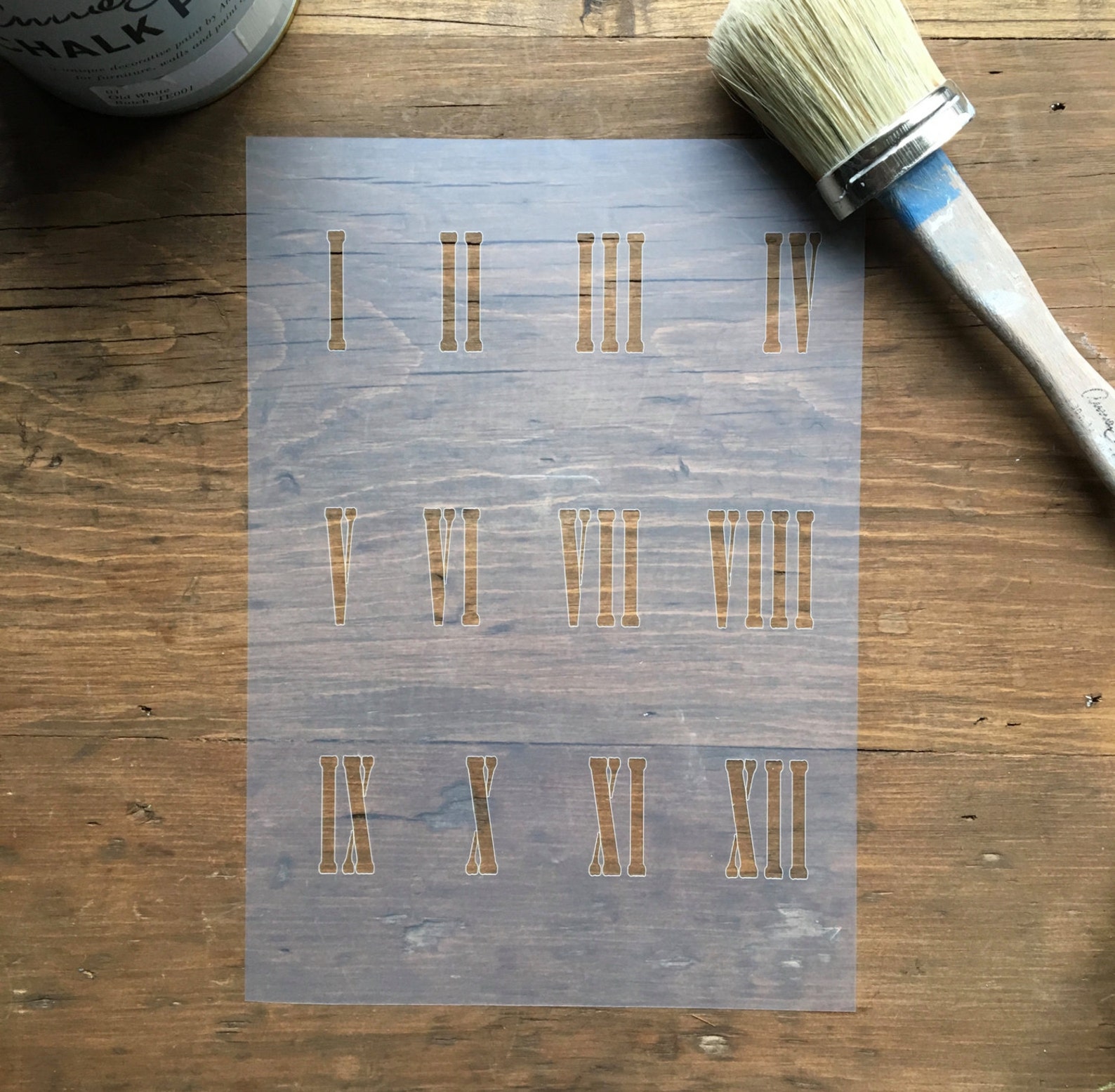 Roman Numbers Numerals Stencil for Walls Furniture or Craft Use, A4 ...