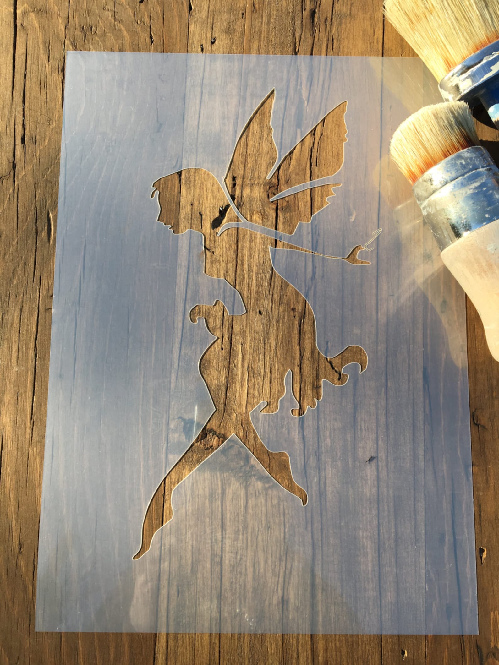 Mythical Fairy Stencil for Walls Furniture or Craft Use Image | Etsy