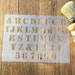 Army Font Design Alphabet A-Z Letters & Numbers Craft Stencil, Letter ...