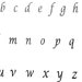 Alphabet Craft Stencil Set, French Cursive Script Capital & Lower Case ...
