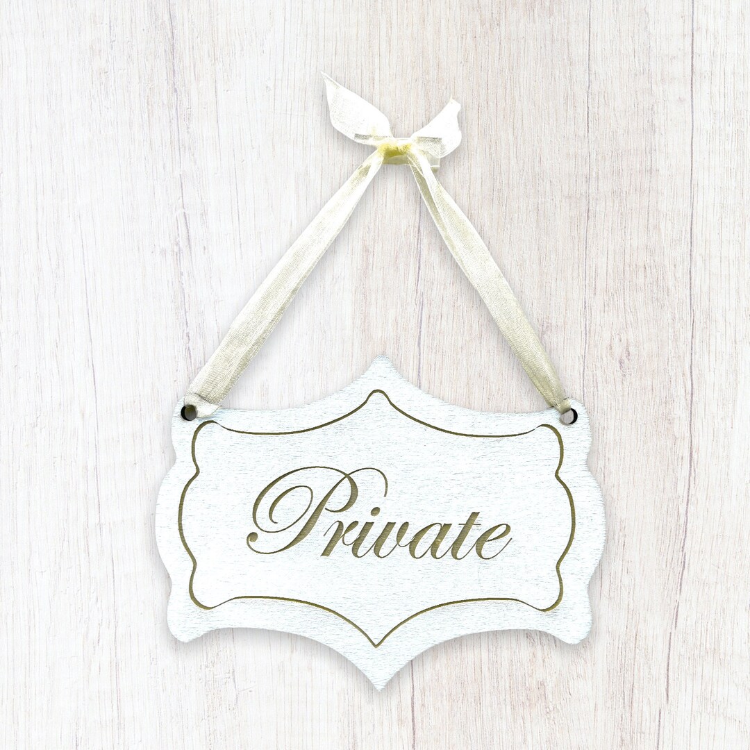 Private French Chateau Style Hand Painted Door Sign Vintage Design ...