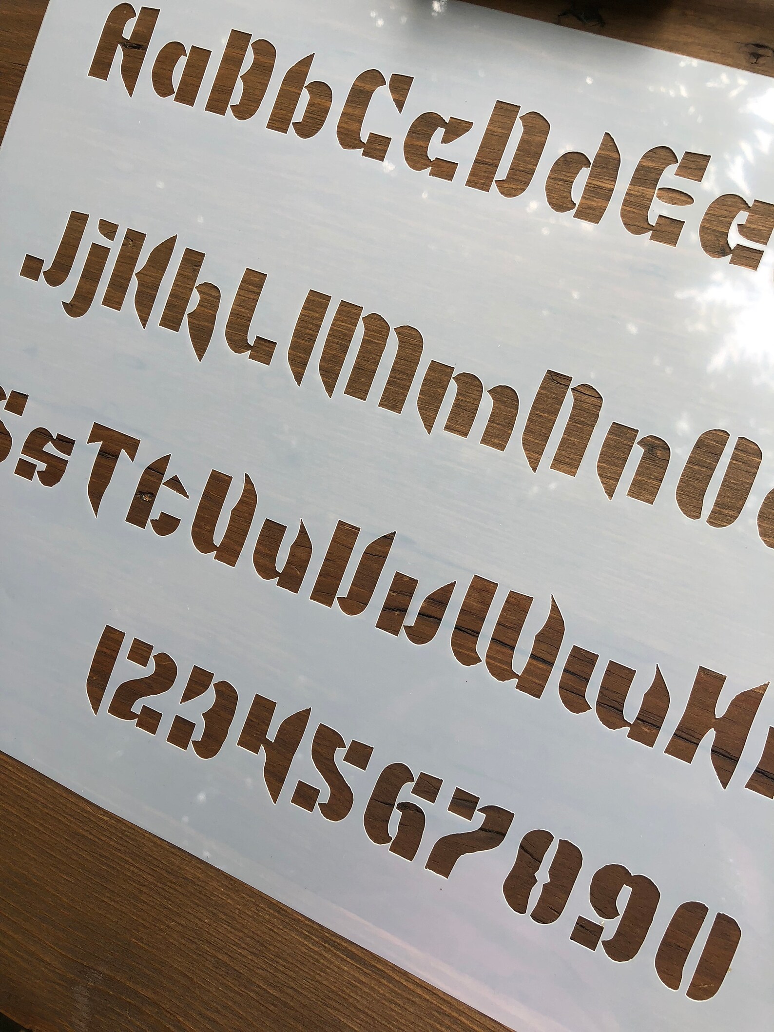 Gothic German Style Text Alphabet A-Z Stencil for Walls | Etsy
