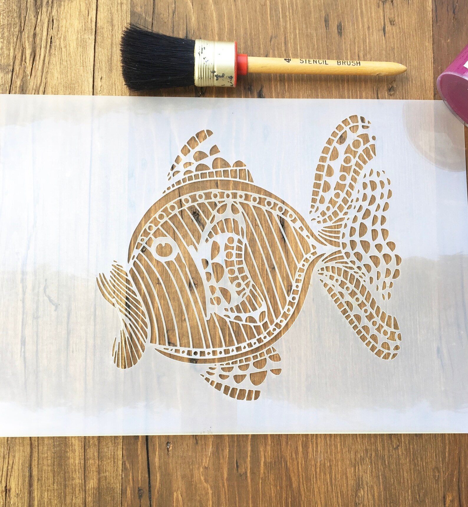 Tropical Fish Stencil A4 Film Image Size 191mm Wide X 180mm | Etsy UK