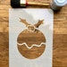 Christmas Pudding Stencil Decal, Re-usable, Image Height 200mm X 141mm ...