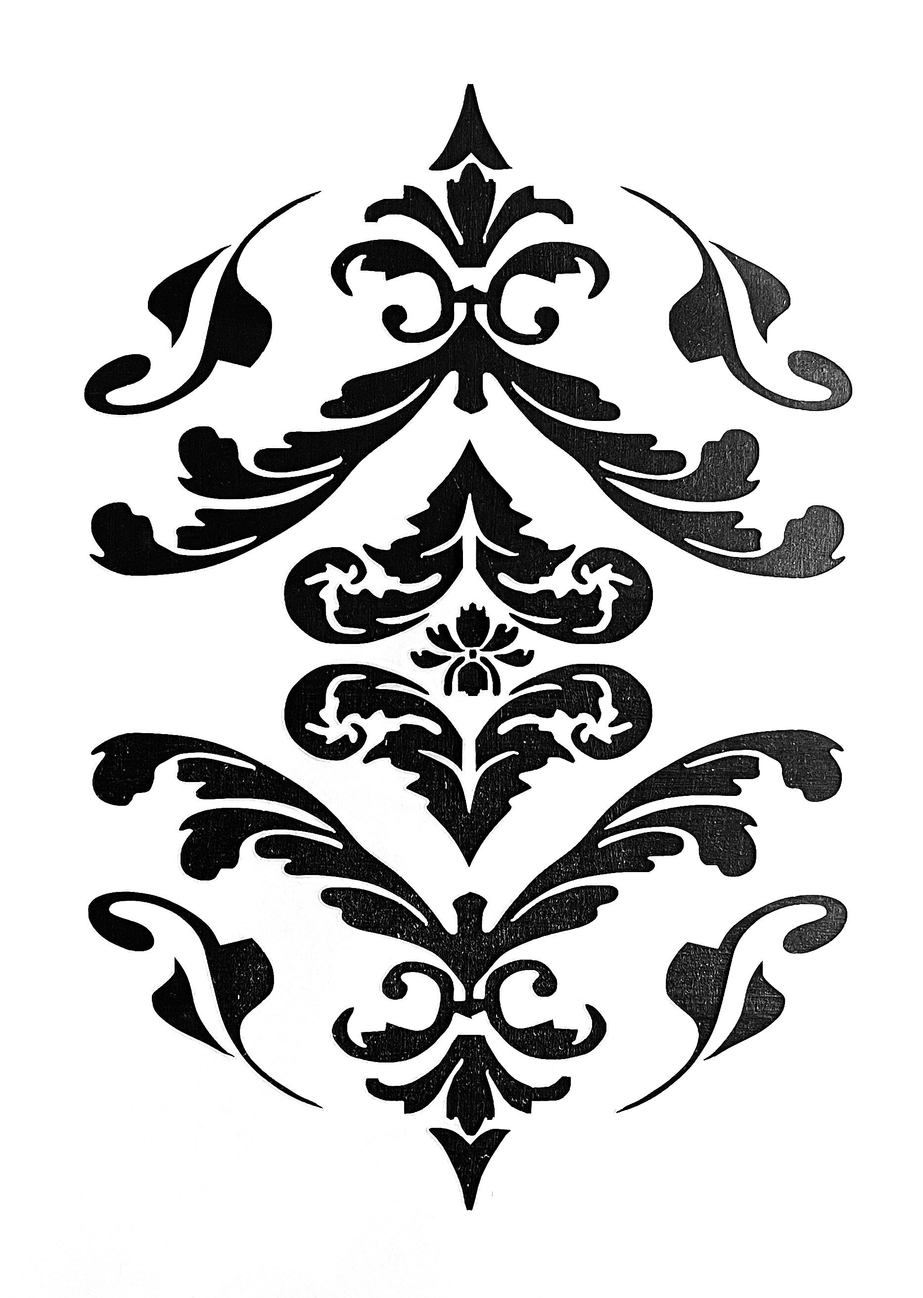 Vintage Traditional Damask Design Stencil for Walls Furniture - Etsy