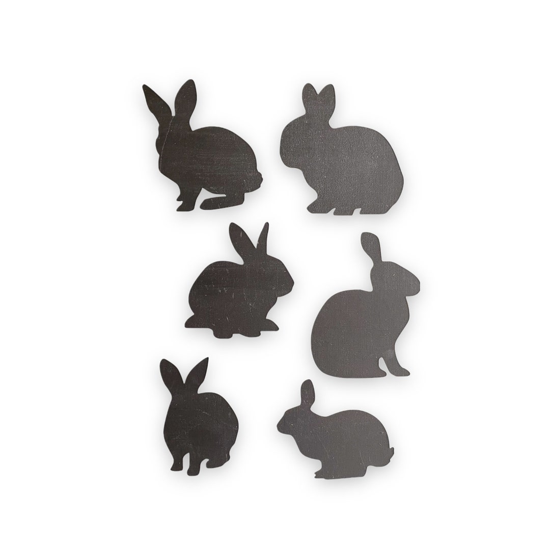 Bunny Rabbit Easter Stencil A4, With 6 Designs Suitable for Many ...