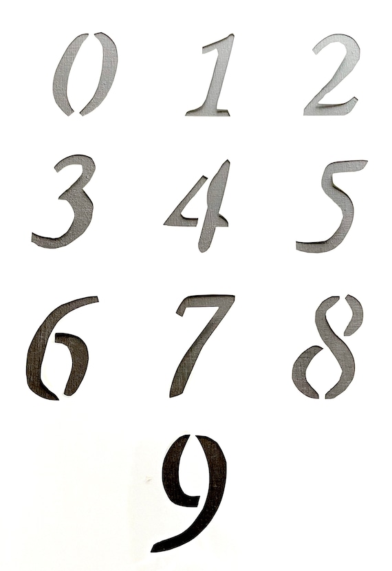 Number 9 Stencil