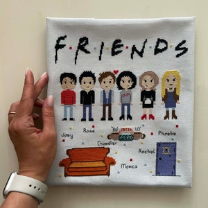 Cross Stitch Pattern Friends Sampler Modern Embroidery Pattern Counted ...