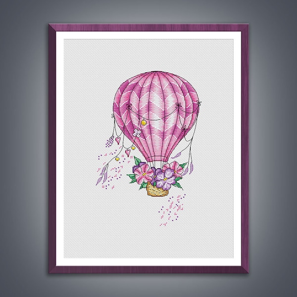 Balloon Cross Stitch - Etsy