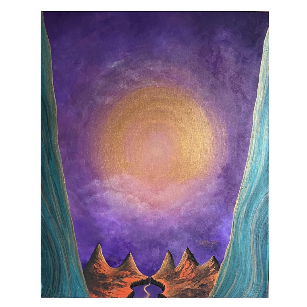 M - the Path - Acrylic Painting by Michelle Diwell 16" X 20" - Etsy