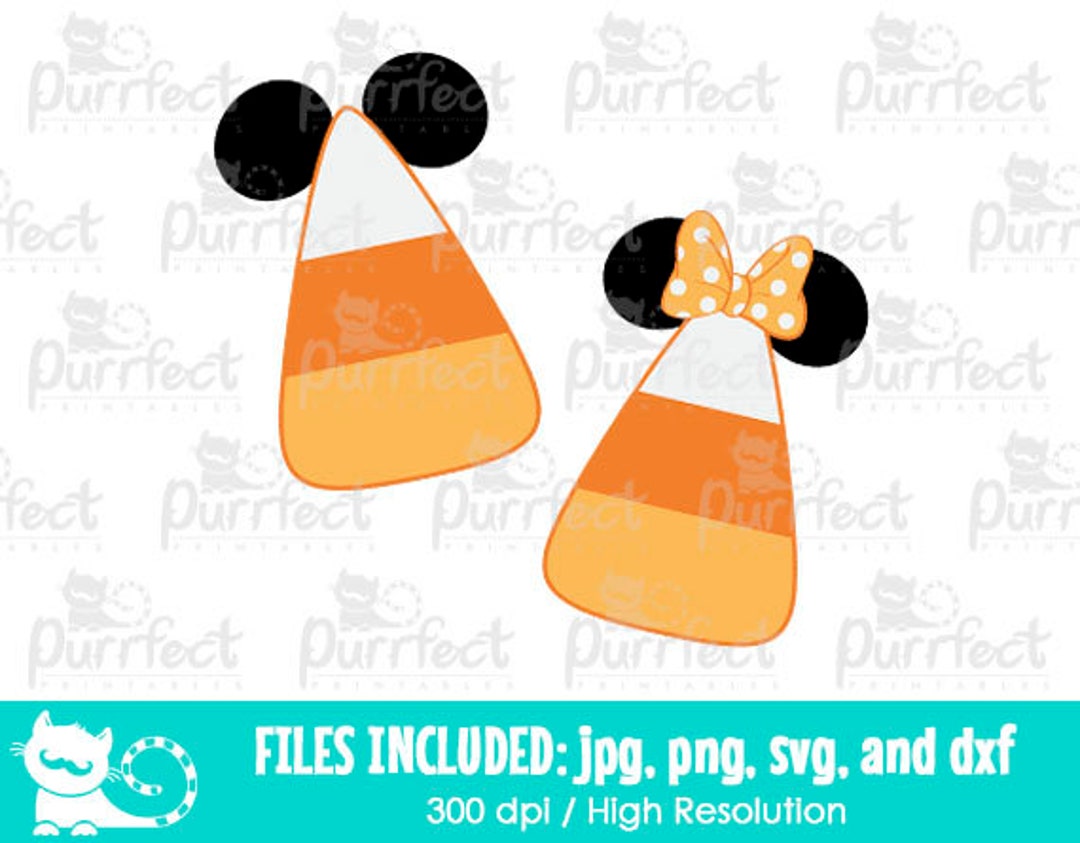 Candy Corn Mouse Bundle SVG, Cute Halloween Shirt Designs, Digital Cut ...