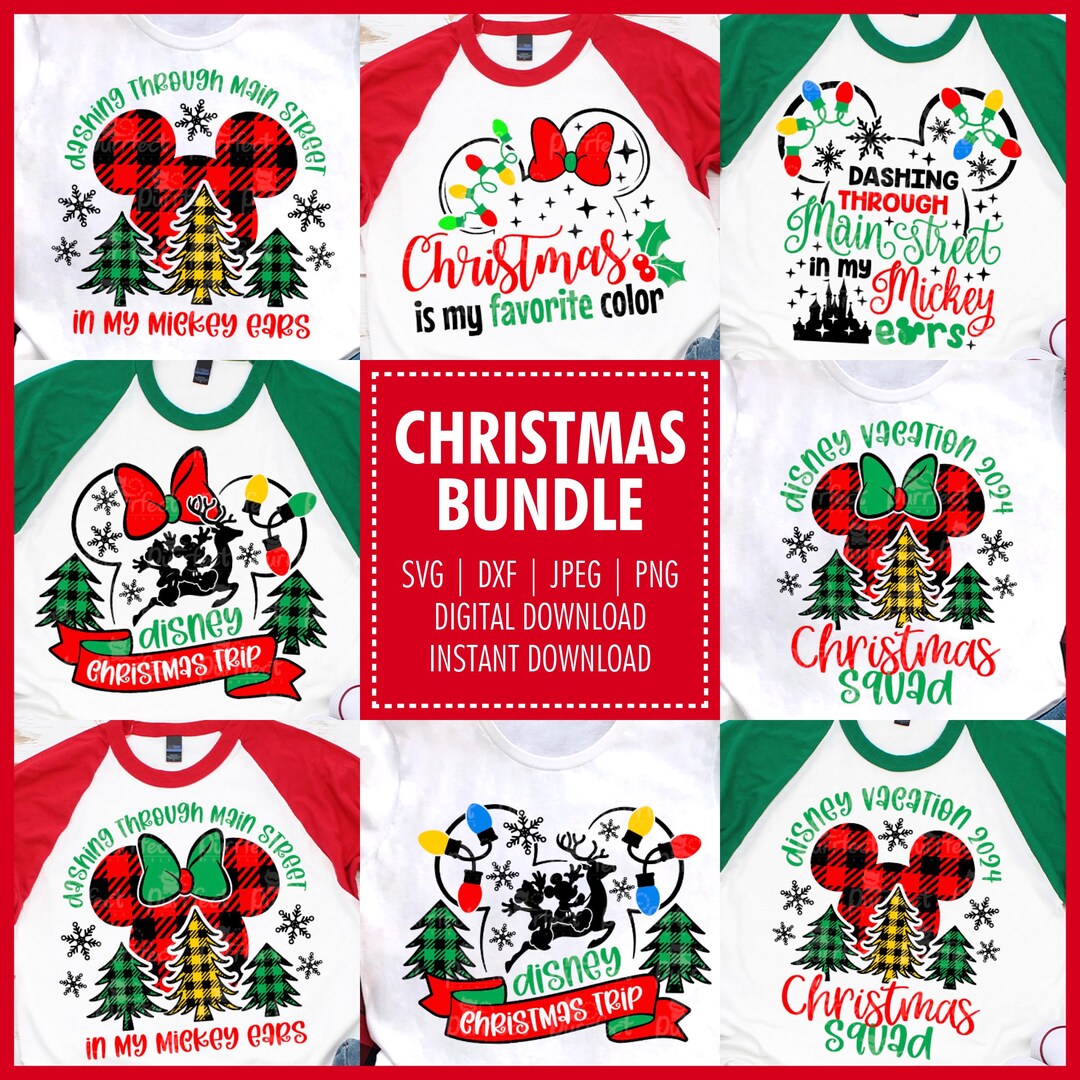 Matching Family Christmas SVG Bundle, Christmas Mouse Decoration Family ...
