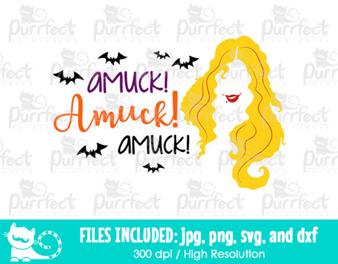 Amuck Amuck Amuck Hocus Pocus SVG Halloween Witches Shirt - Etsy