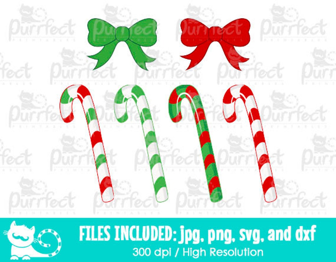 Christmas Candy Cane SVG, Christmas Candies SVG, Digital Cut Files in ...