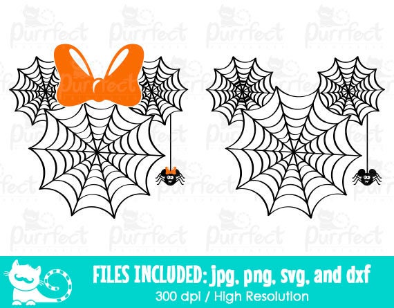 Mouse Spider Web SVG Halloween Spider Web SVG Digital Cut - Etsy